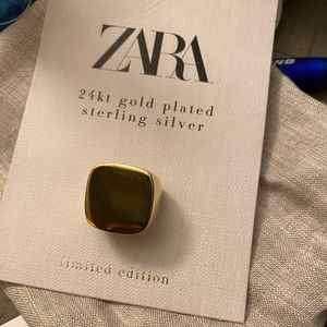 Zara | Jewelry | Zara Limited Edition Maxi Signet Ring Nwt | Poshmark